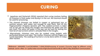Processing and value added products of Turmeric and Ginger | PPTX