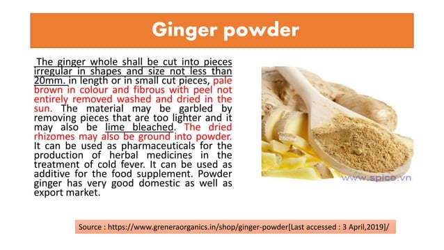 Processing and value added products of Turmeric and Ginger | PPTX