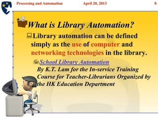 Processing and automation | PPT
