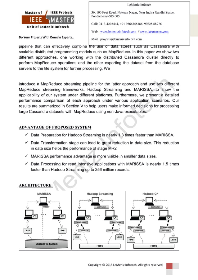 Processing cassandra datasets with hadoop streaming based approaches | PDF