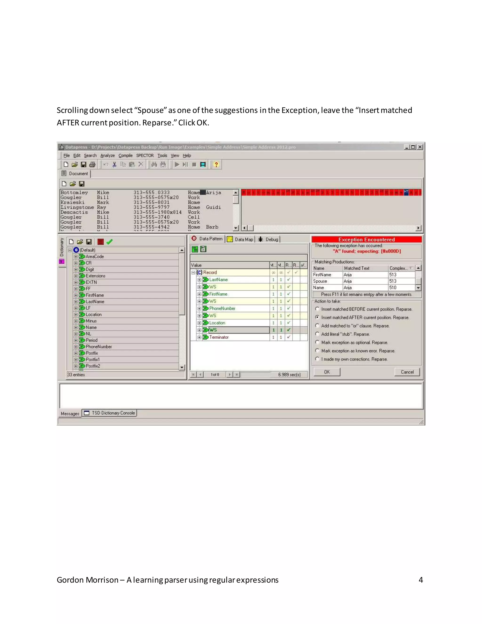 Processing data using regular expressions | PDF