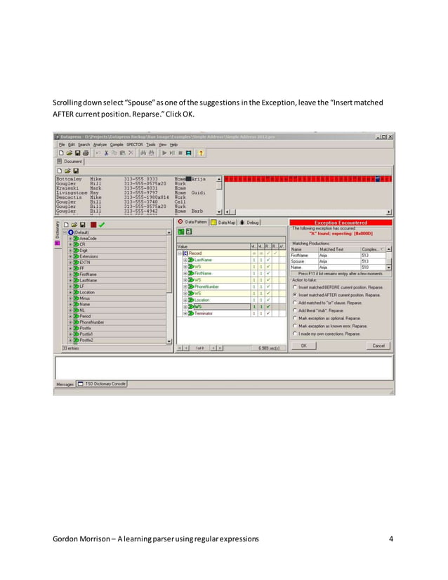 Processing data using regular expressions | PDF