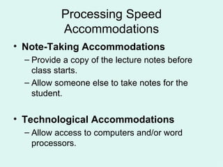 Processing Disorders And Auditory Processing Disorders | PPT