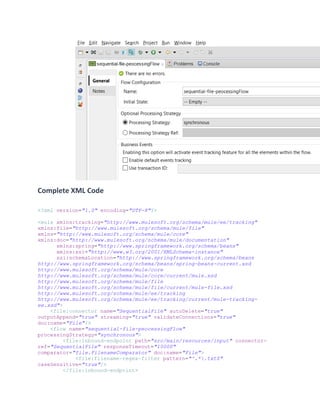 Processing files sequentially in mule | PDF