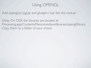 Processing in intellij | PPT