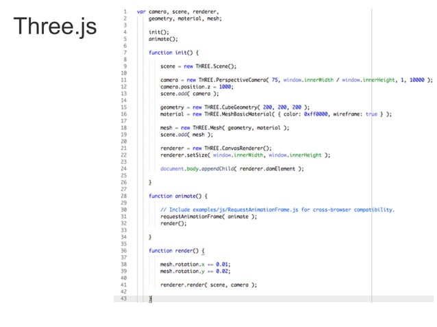 Processing.js vs. three.js