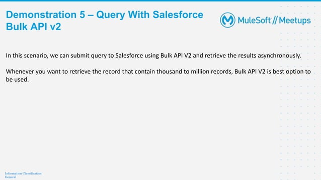 Processing Large Volume Of Data With Mulesoft And Salesforce Pptx