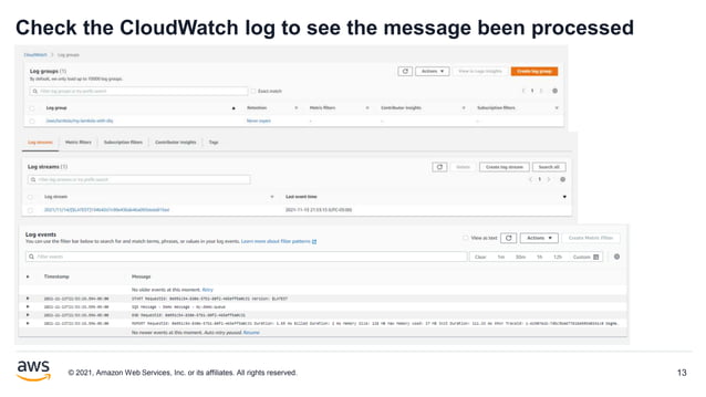 Processing Messages In A Sqs With Lambda Function Ppt