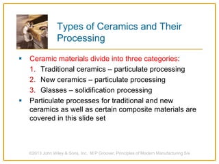 Processing of ceramics and cermets | PPTX