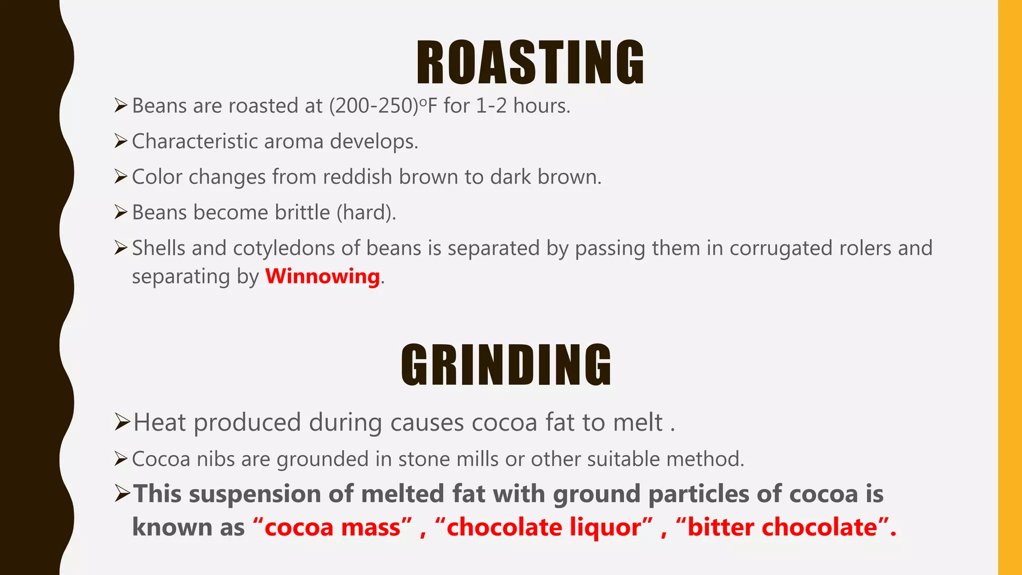 Processing of cocoa | PPTX