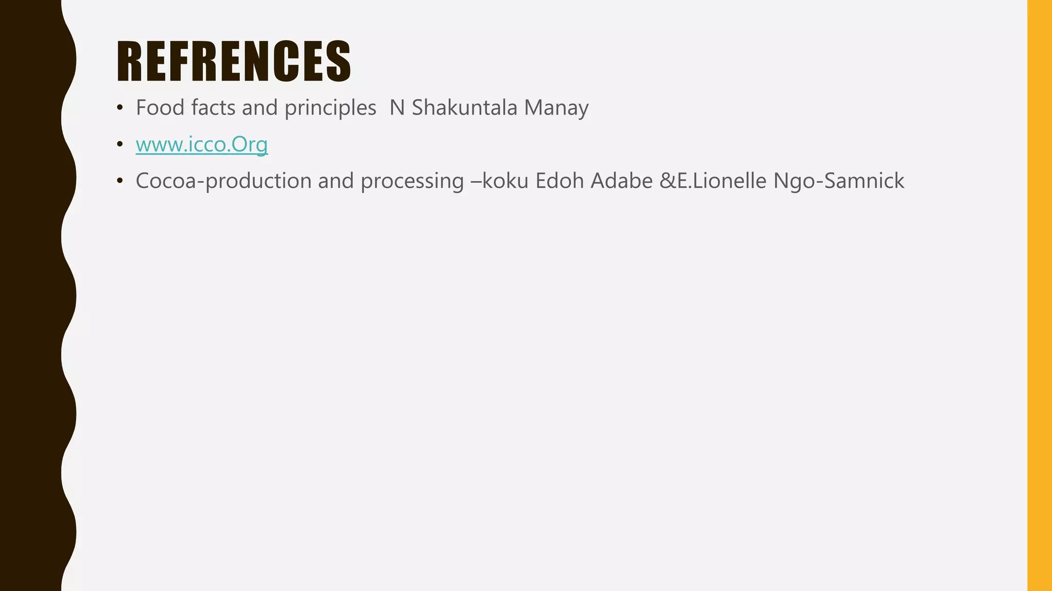 Processing of cocoa | PPTX