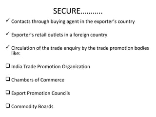 Processing of export order on 4 09 12 | PPT