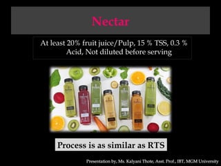 Processing of fruit juice based beverages.pptx