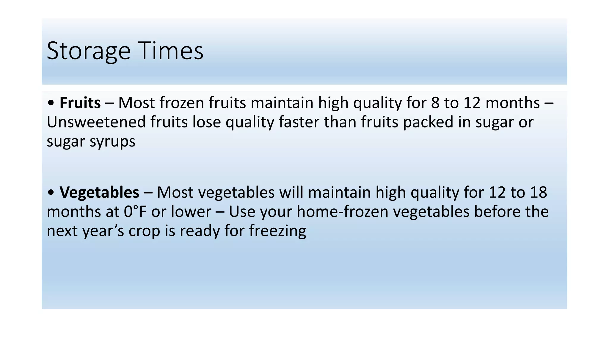 Processing of fruits and vegetables | PPTX