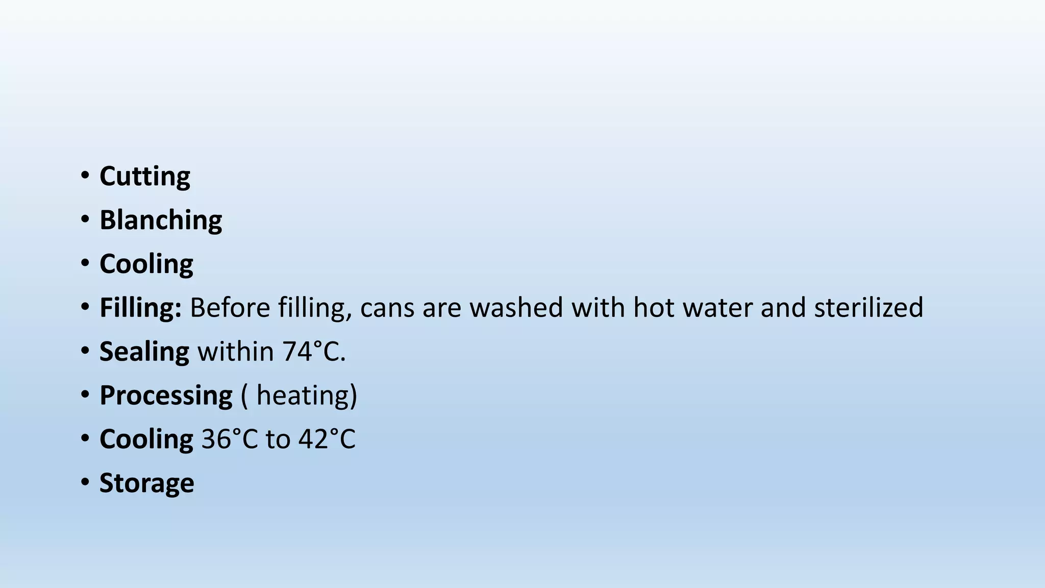Processing of fruits and vegetables | PPTX