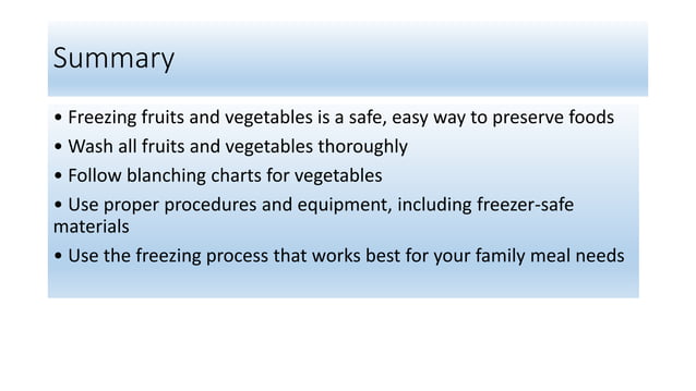 Processing of fruits and vegetables | PPTX | Nutrition | Healthy Living