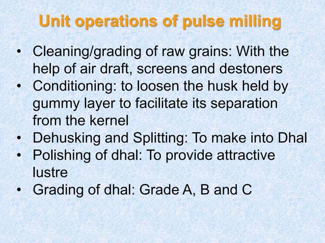 Processing of legume into pulses | PPT | Agriculture | Industries