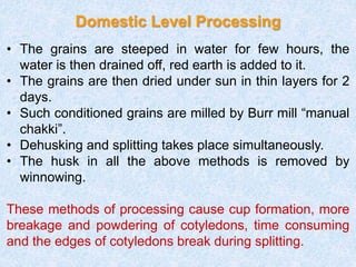 Processing of legume into pulses | PPT