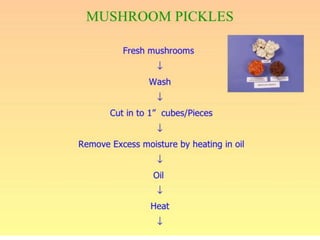Processing of mushrooms | PPTX