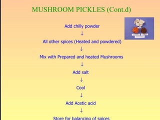 Processing of mushrooms | PPTX