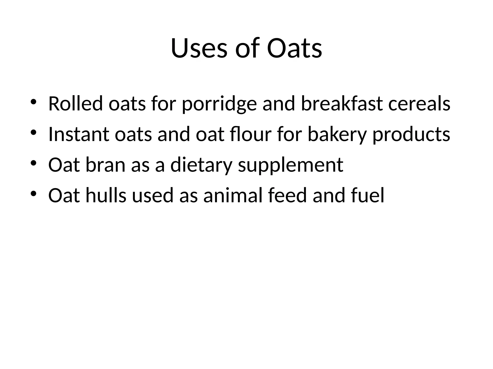 Processing of oats: Structure, composition and milling | PPTX