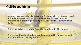 Processing of oil and fat | PPTX