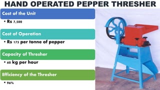 Processing of Pepper and Cardamom | PPTX