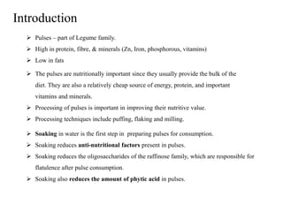 Processing of pulses | PPTX