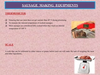 PROCESSING OF SAUSAGES | PPTX