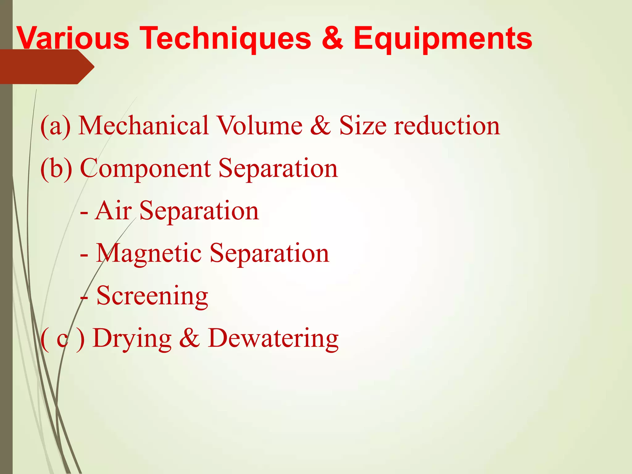Processing of solid waste | PPT