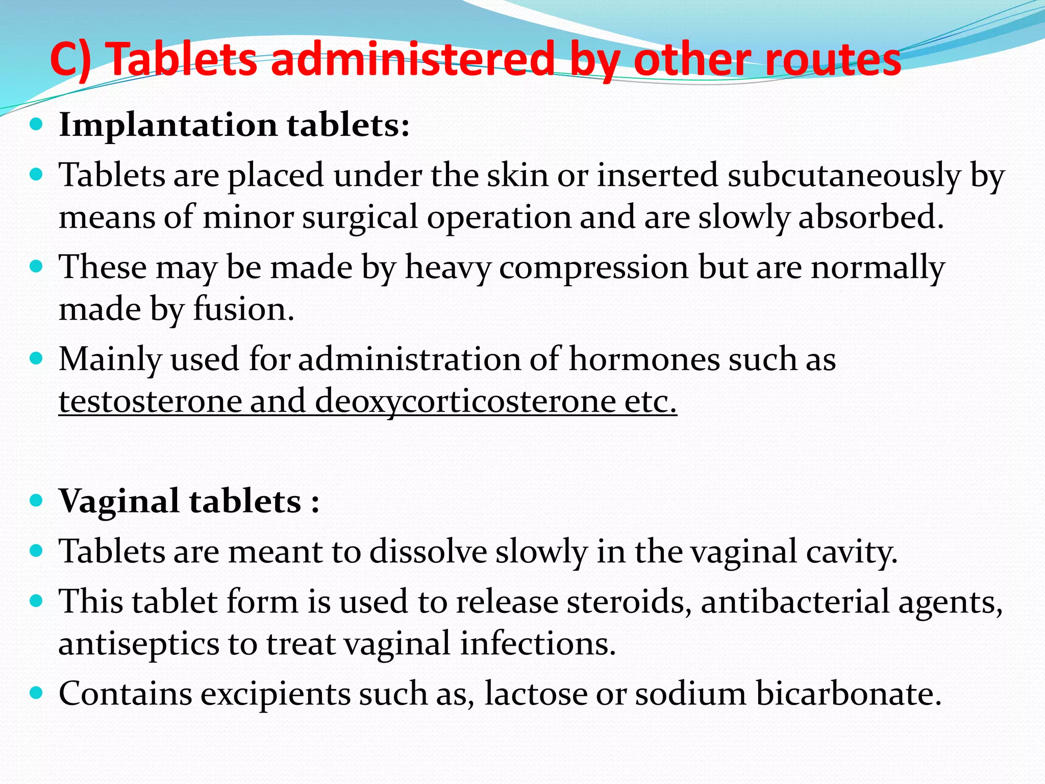 Processing of tablet | PPTX