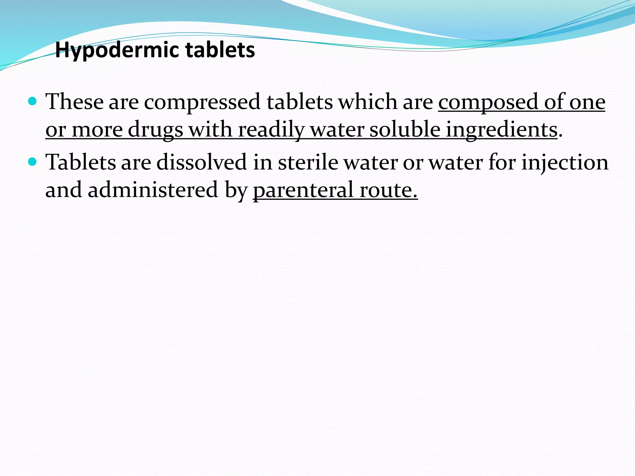 Processing of tablet | PPTX