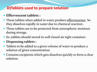 Processing of tablet | PPTX