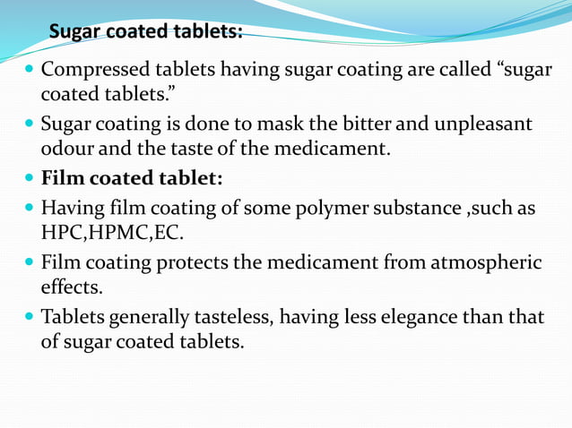 Processing of tablet | PPTX