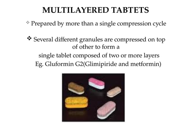 Tablets Introduction Ideal Characteristics Of Tablets Classification
