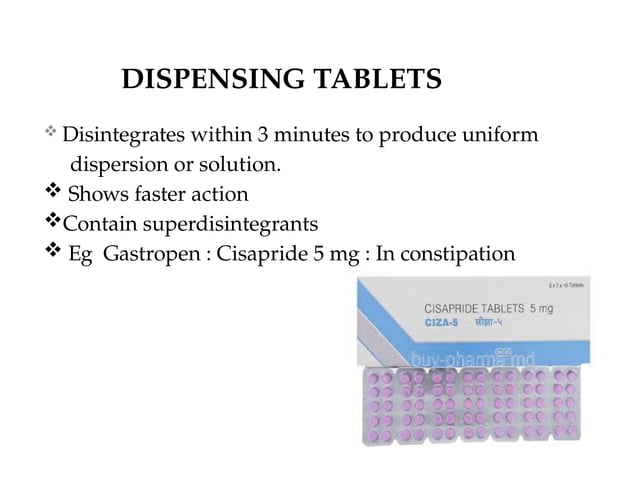 Tablets Introduction Ideal Characteristics Of Tablets Classification