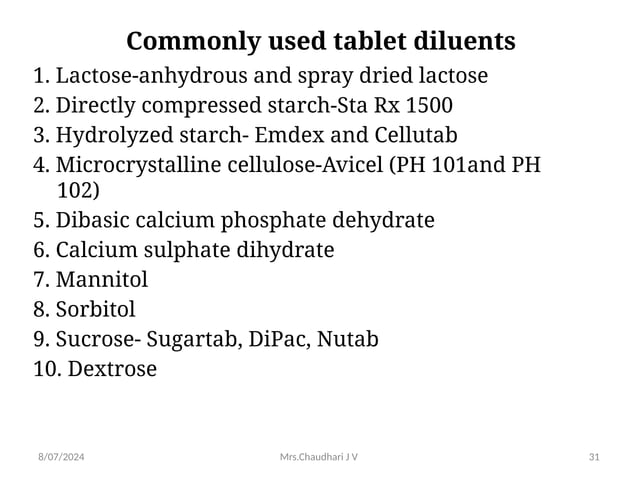 Tablets: Introduction, ideal characteristics of tablets, classification ...