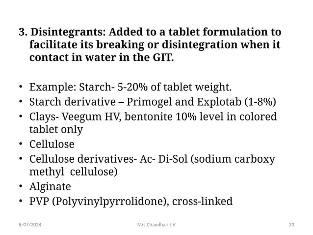 Tablets Introduction Ideal Characteristics Of Tablets Classification