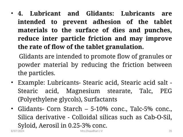 Tablets: Introduction, ideal characteristics of tablets, classification ...