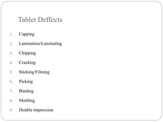 Processing of tablets | PPT
