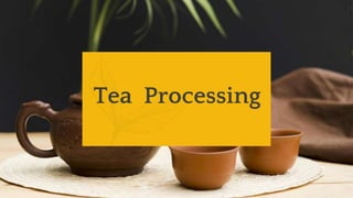 Processing Of Tea | PPTX