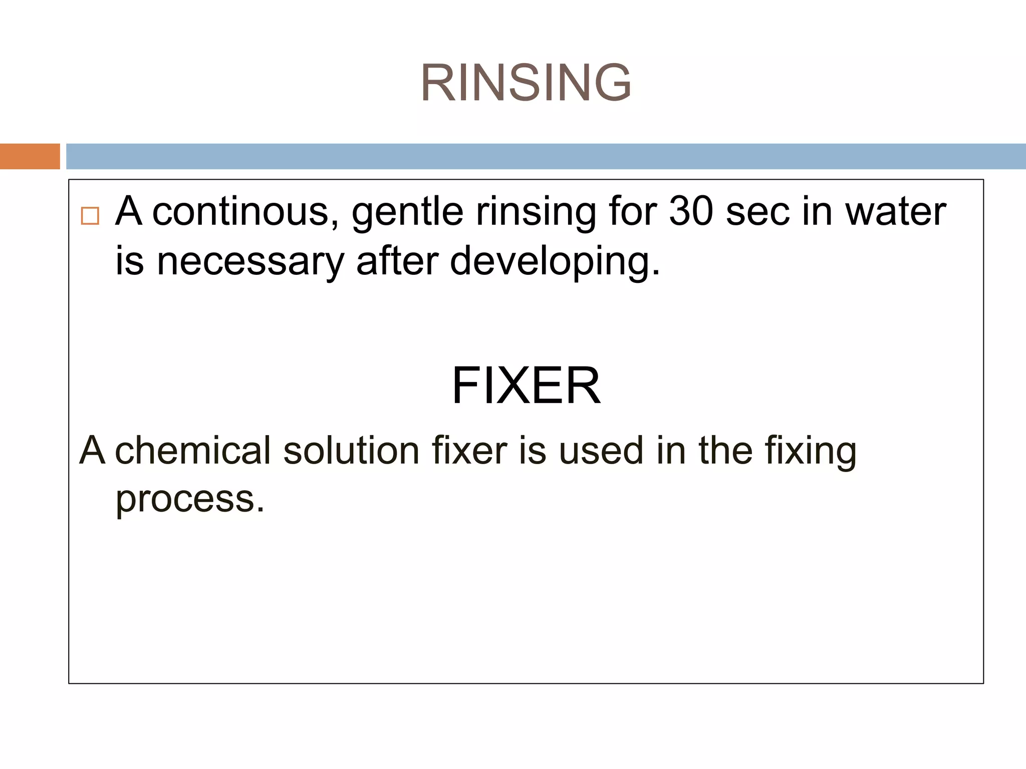 Processing of x ray film in oral radiology | PPTX