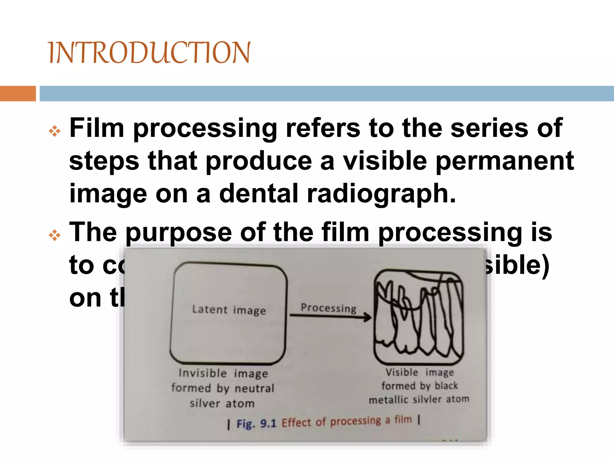 Processing of x ray film in oral radiology | PPTX