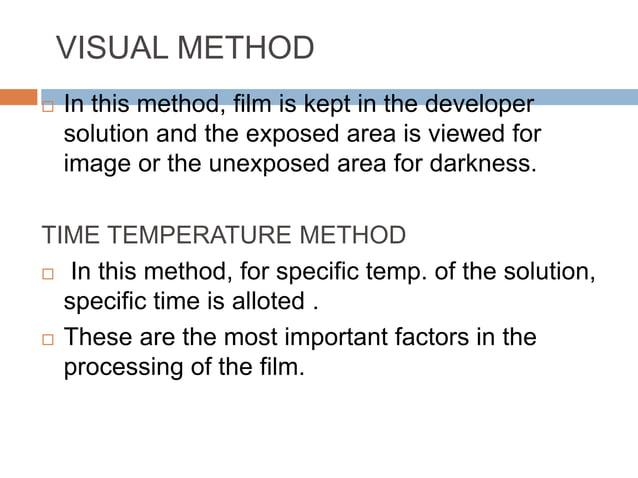 Processing of x ray film in oral radiology | PPTX