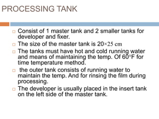 Processing of x ray film in oral radiology | PPTX