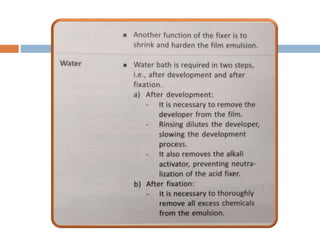 Processing of x ray film in oral radiology | PPTX