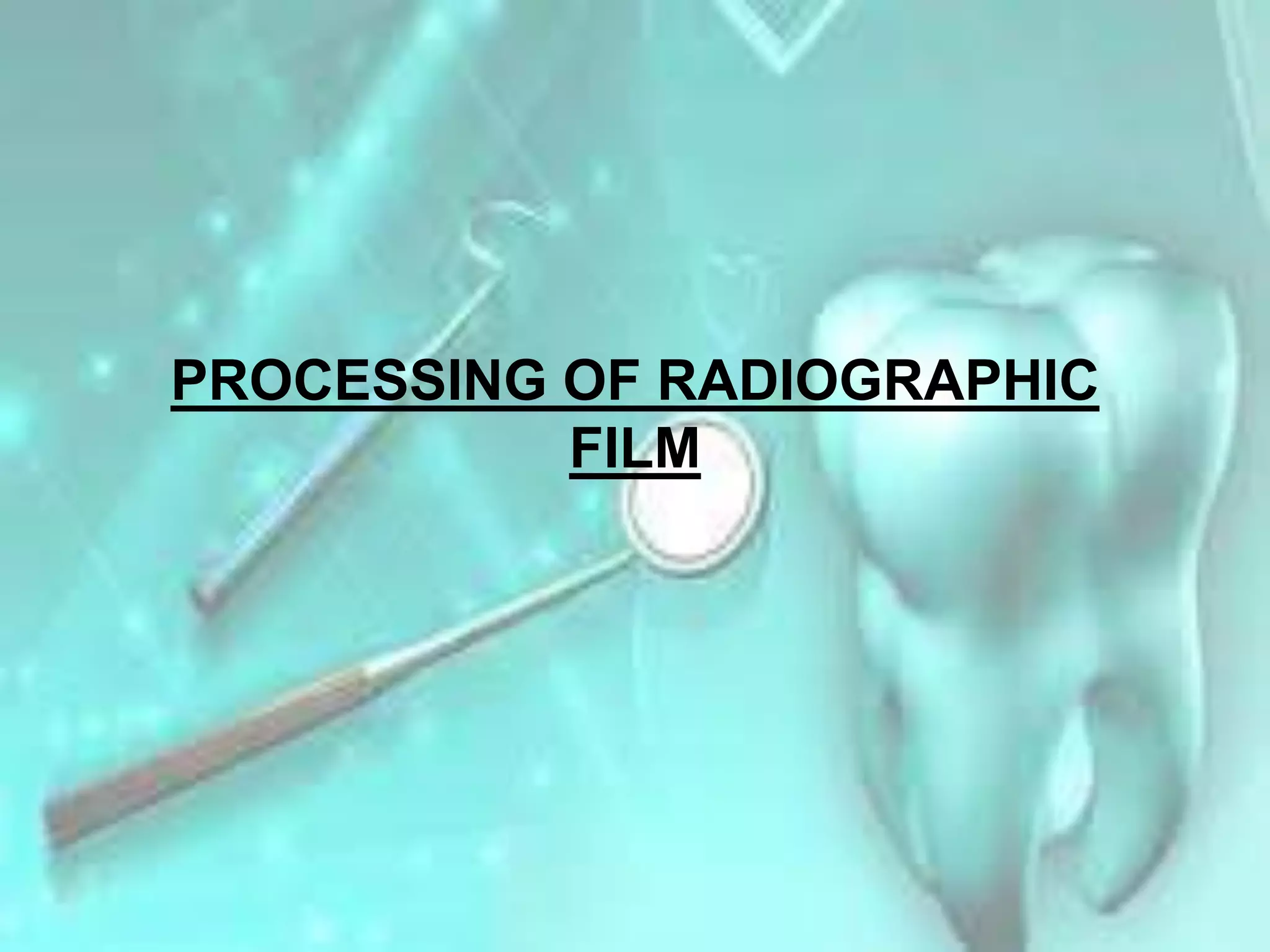 Processing of x ray film | PPTX