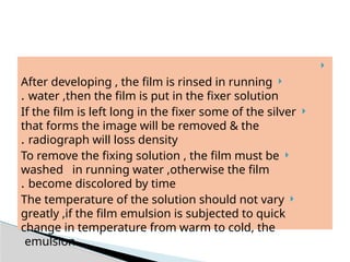 Processing of X ray Film by Dr divyesh Tarsariya ,x ray film processing ...