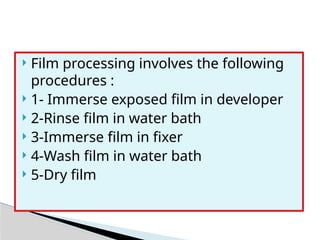 Processing of X ray Film by Dr divyesh Tarsariya ,x ray film processing ...