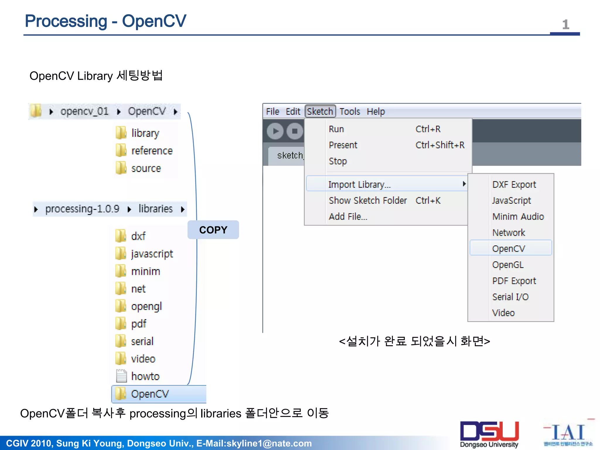Processing+Open Cv | PPTX